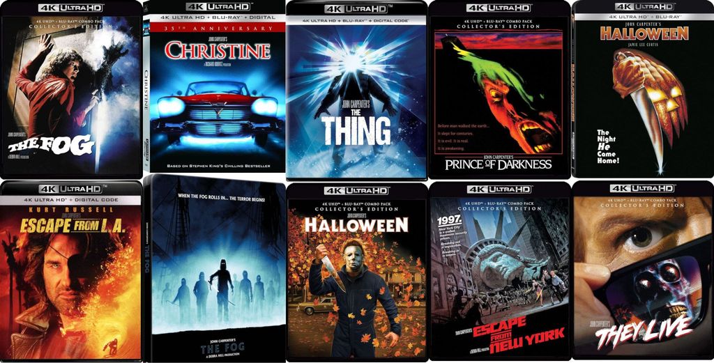 Diving Into the Darkness: A John Carpenter 4K Blu Rays Roundup
